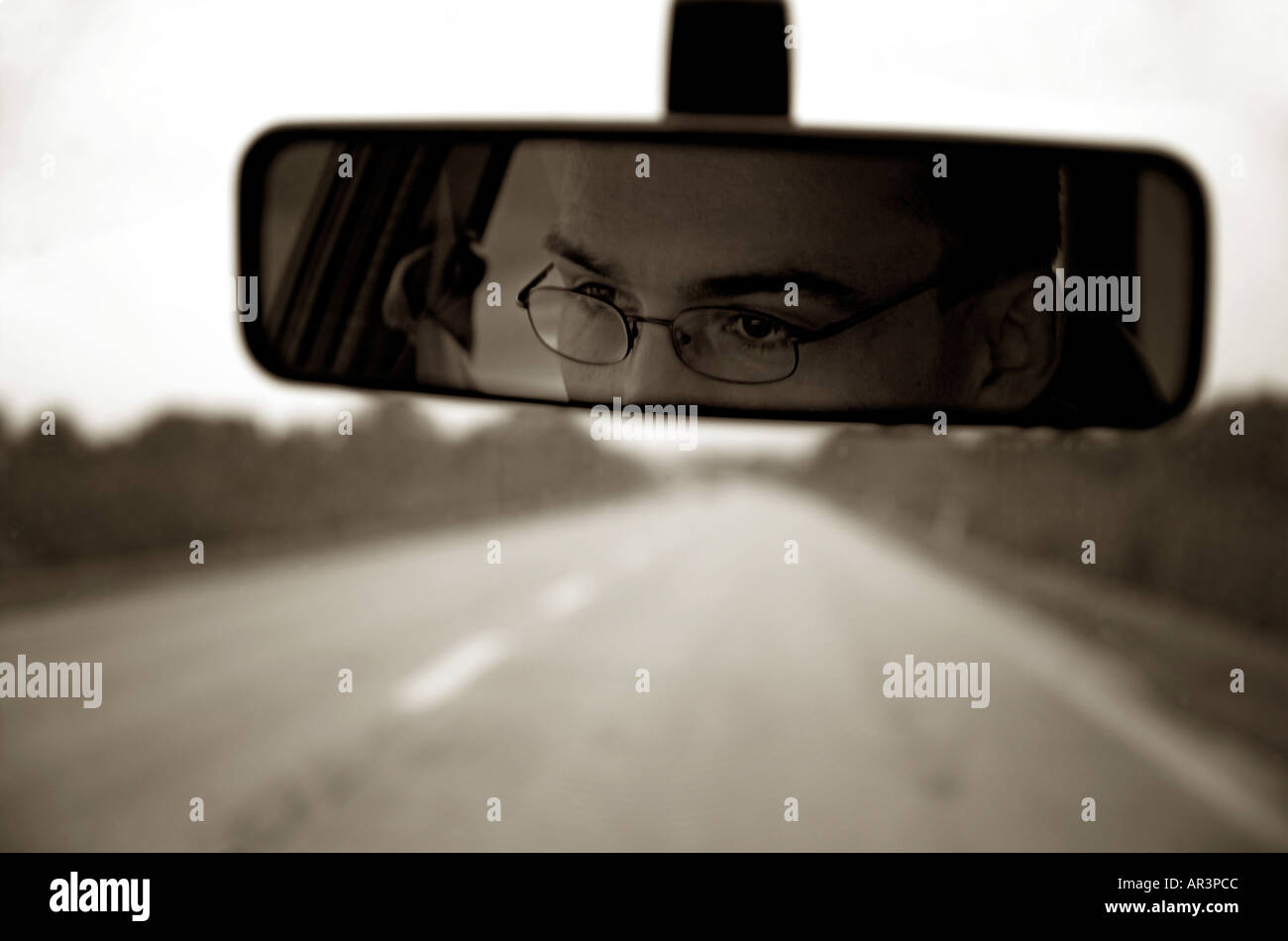 Car mirror eyes man hi-res stock photography and images - Alamy