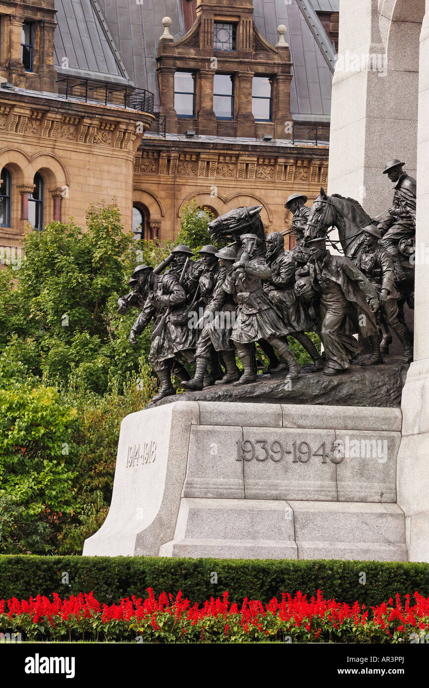 The National War Memorial located on Confederation Square in downtown ...
