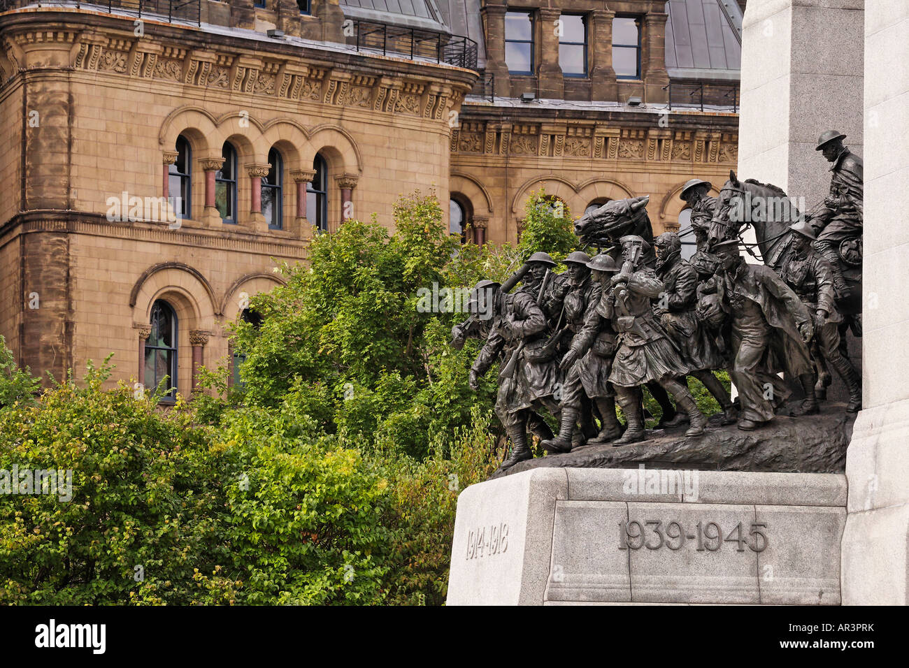 The National War Memorial located on Confederation Square in downtown ...
