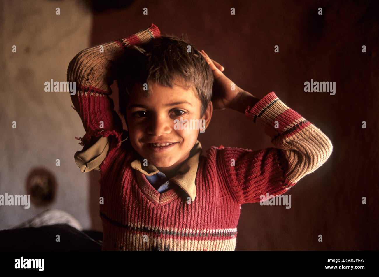 A cute smiling boy of a nomadic tribe, Thar Desert IN Stock Photo - Alamy