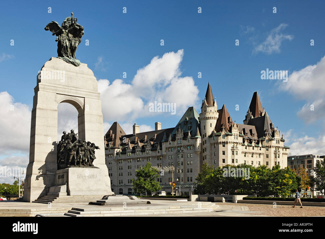 The National War Memorial located on Confederation Square in downtown ...