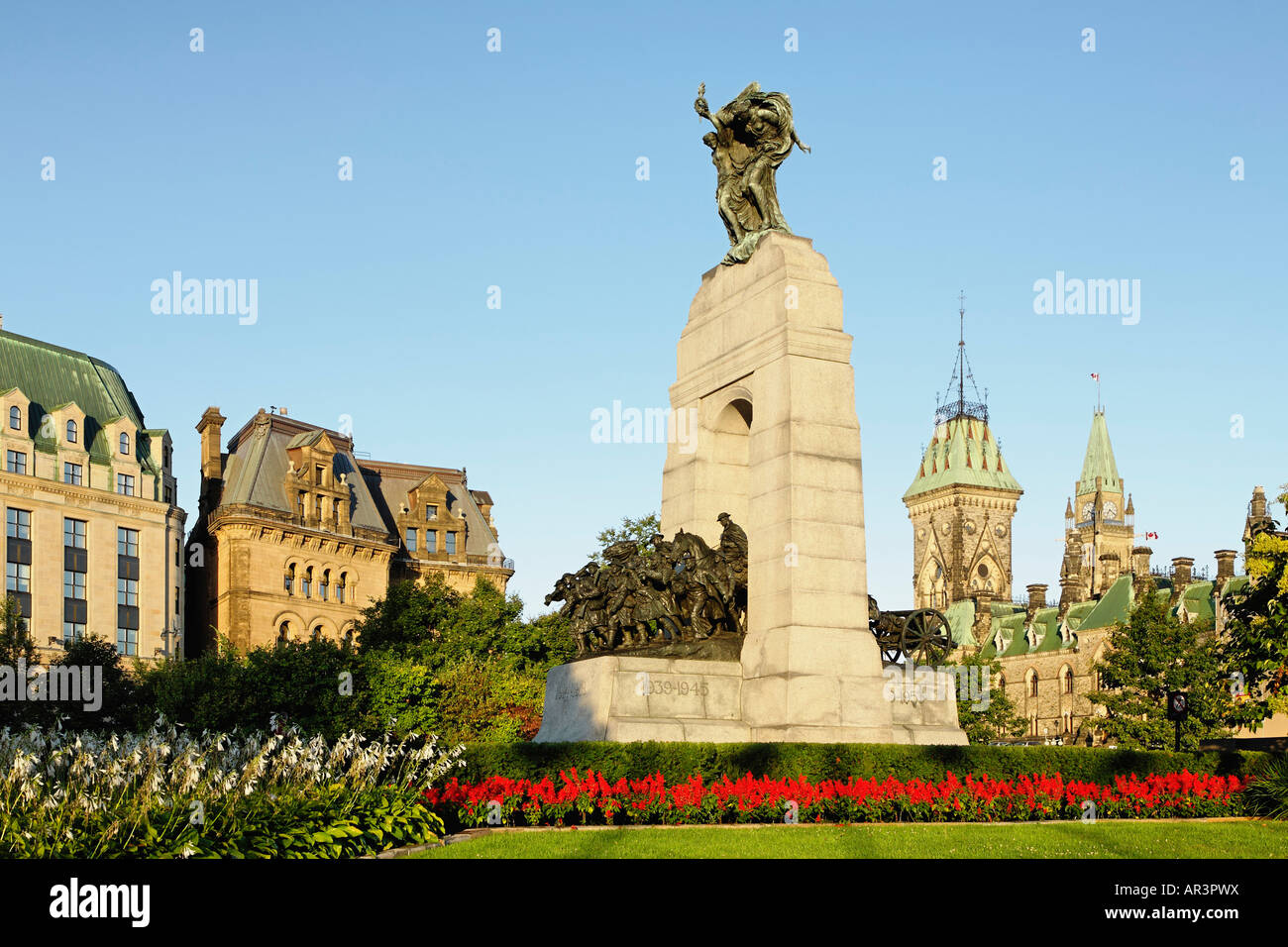 The National War Memorial located on Confederation Square in downtown ...