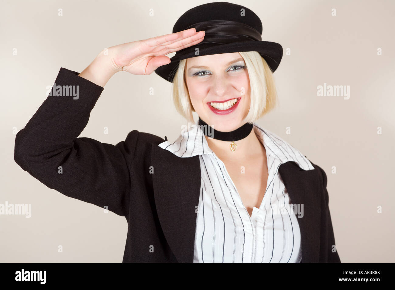 Salute to women hi-res stock photography and images - Alamy