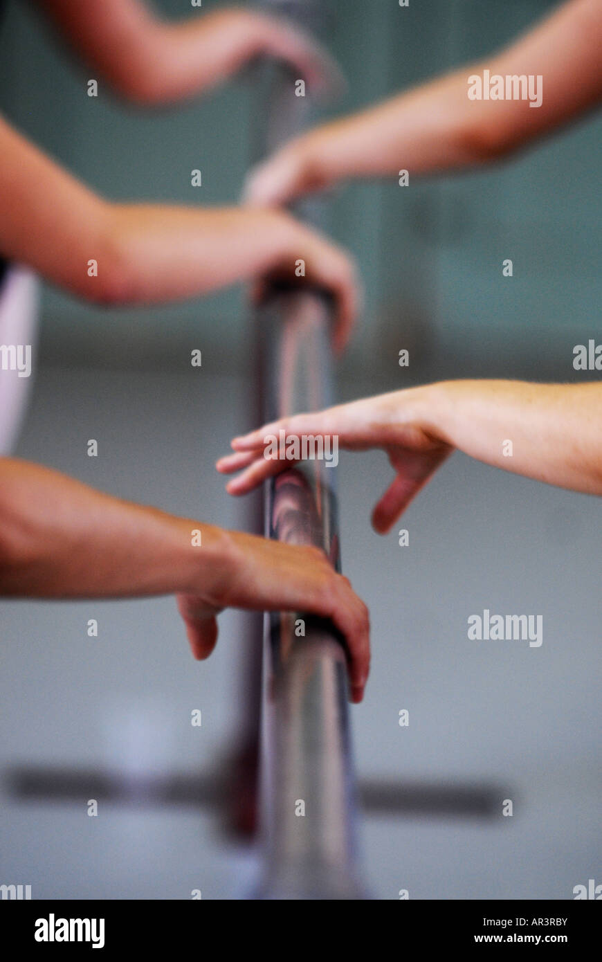 dancer's hands on a bar Stock Photo - Alamy