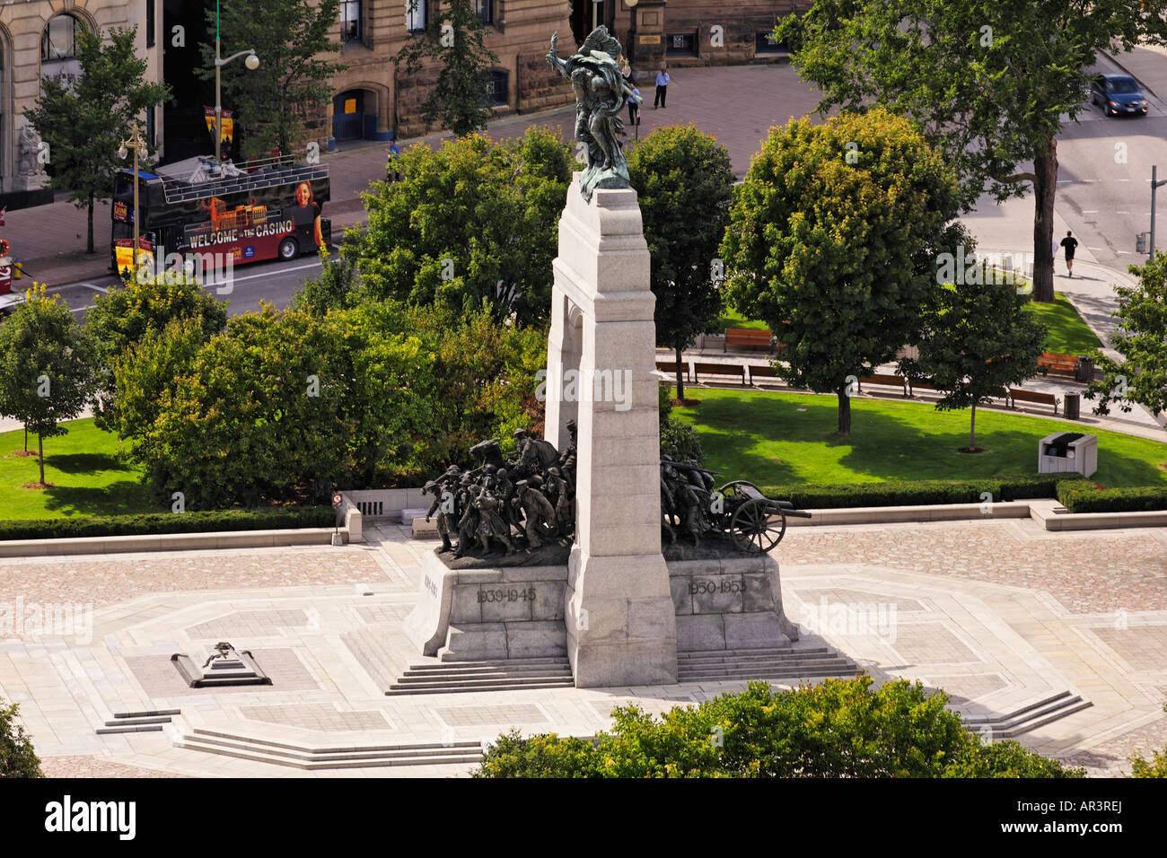 The National War Memorial located on Confederation Square in downtown ...
