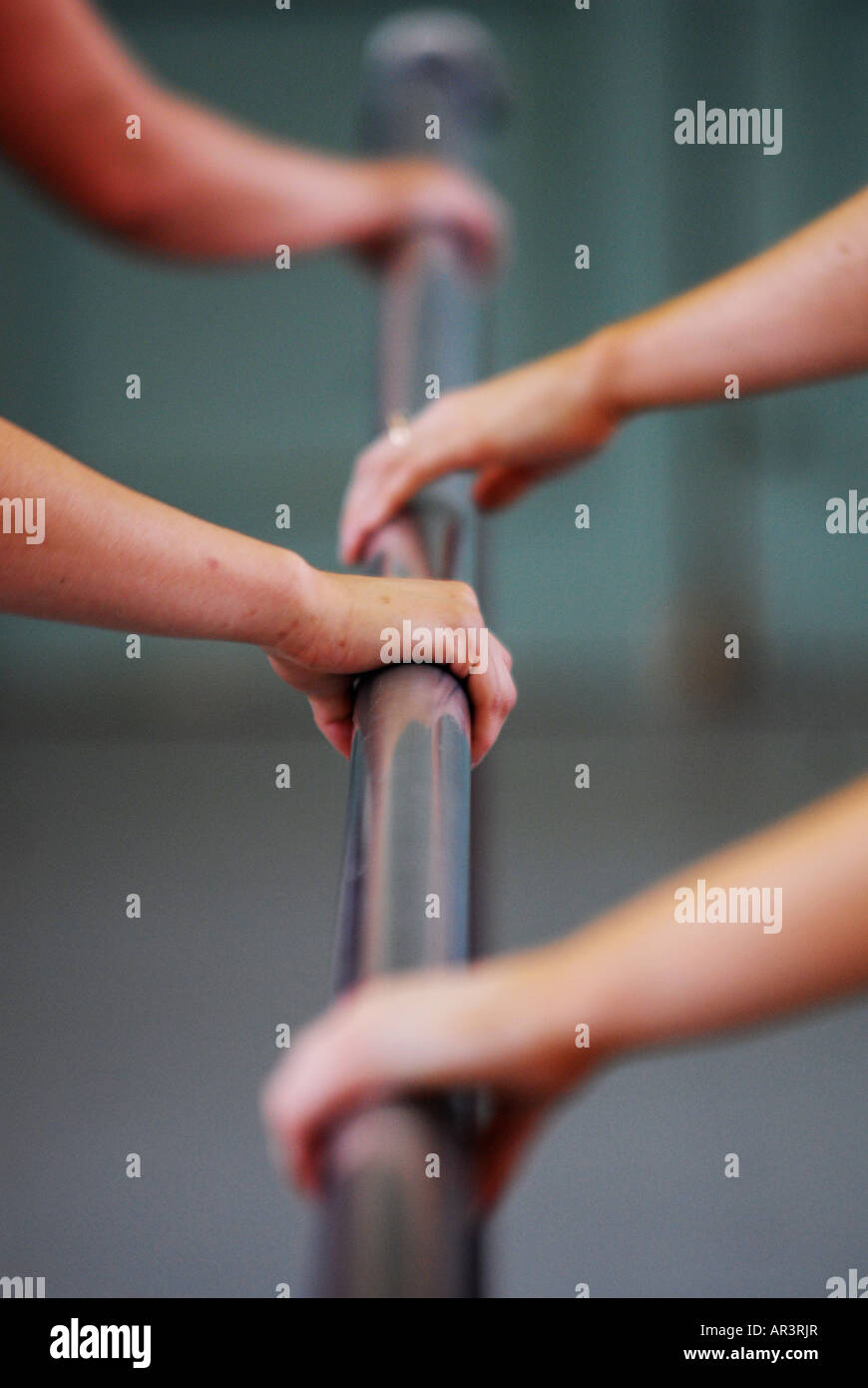 dancer's hands on a bar Stock Photo - Alamy