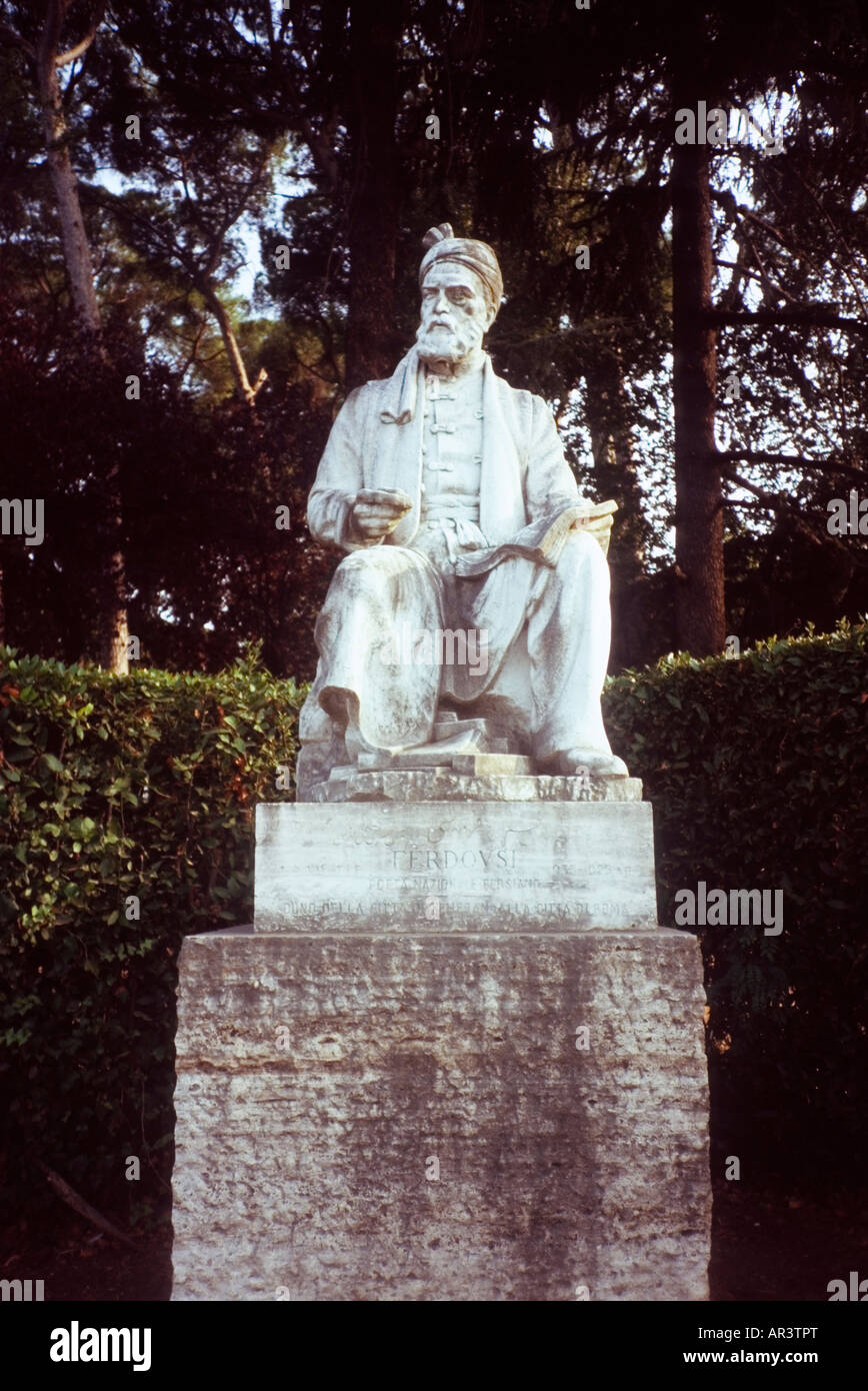 Monument to Firdusi in Piazzale Firdusi, Rome Stock Photo - Alamy