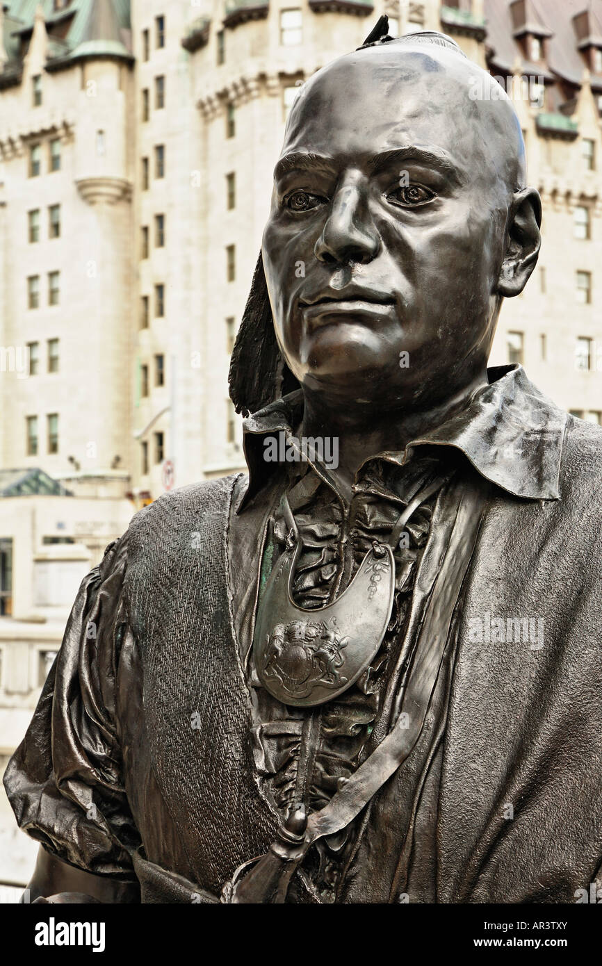 Monument of Thayendanegea Joseph Brant 1742-1807. A notable Mohawk ...