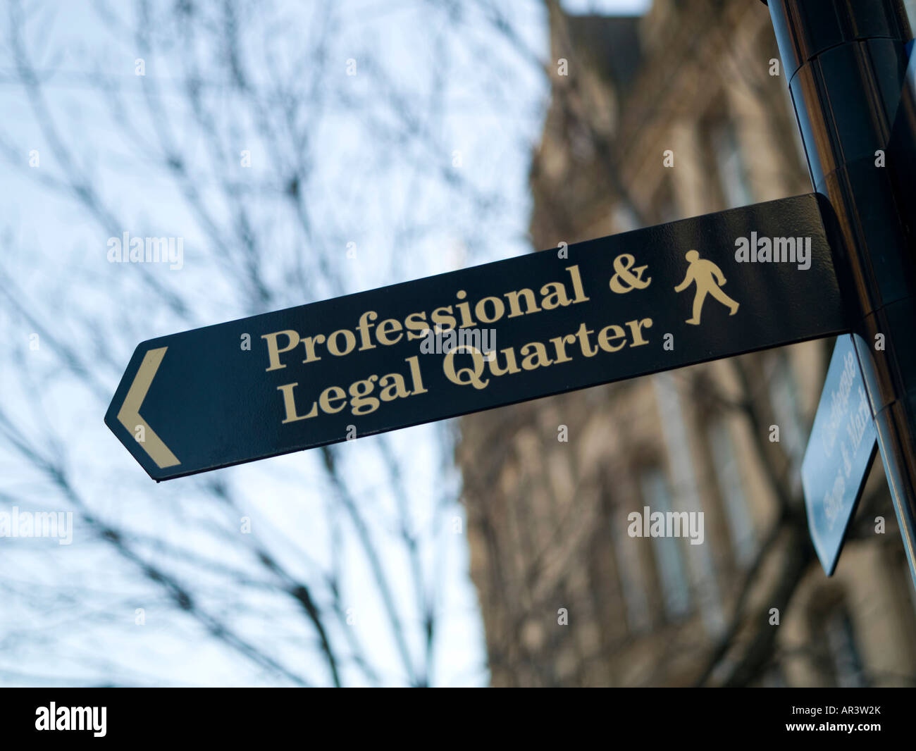 Professional & Legal Quarter Sign, Sheffield, South Yorkshire, England ...