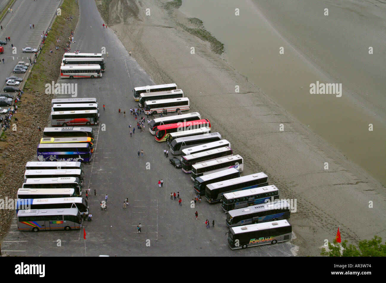 Roofs of the busses from above Stock Photo - Alamy