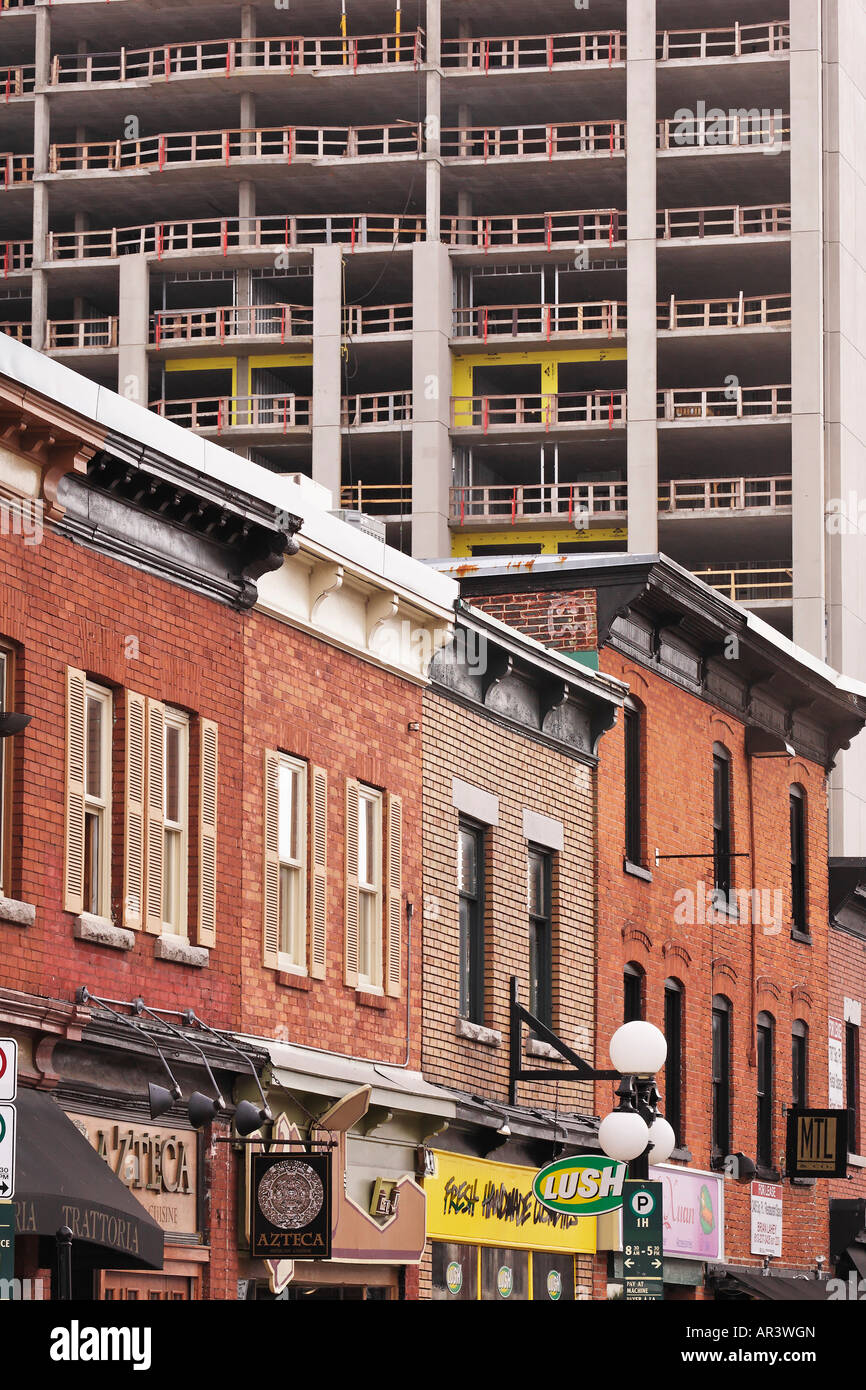 New construction rises over the historic brick buildings at Byward ...