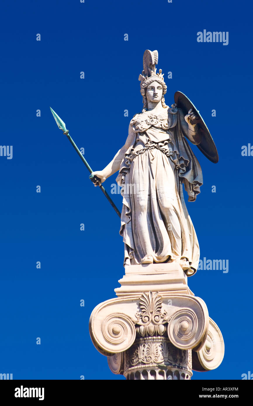 Statue of goddess Athena Athens Greece Stock Photo - Alamy Statue of goddess Athena Athens Greece Stock Photo - Alamy