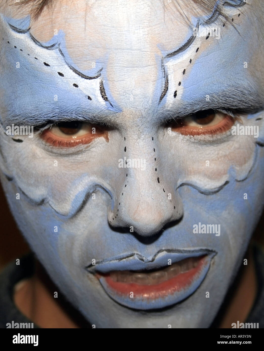 Man painted body paint hi-res stock photography and images - Alamy