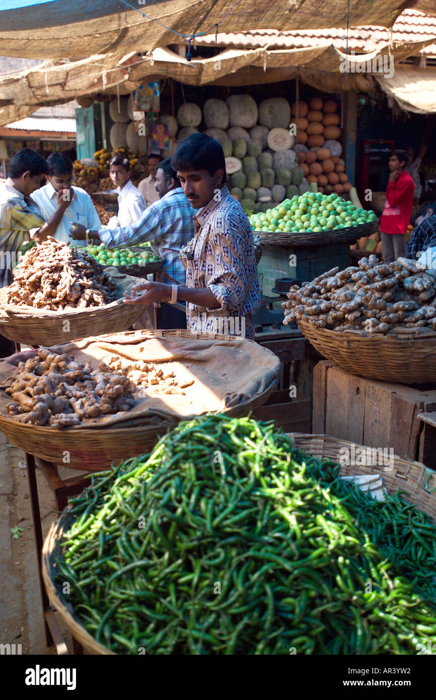 Russell Market, Fruit and Vegetable Market, Bangalore, India Stock ...