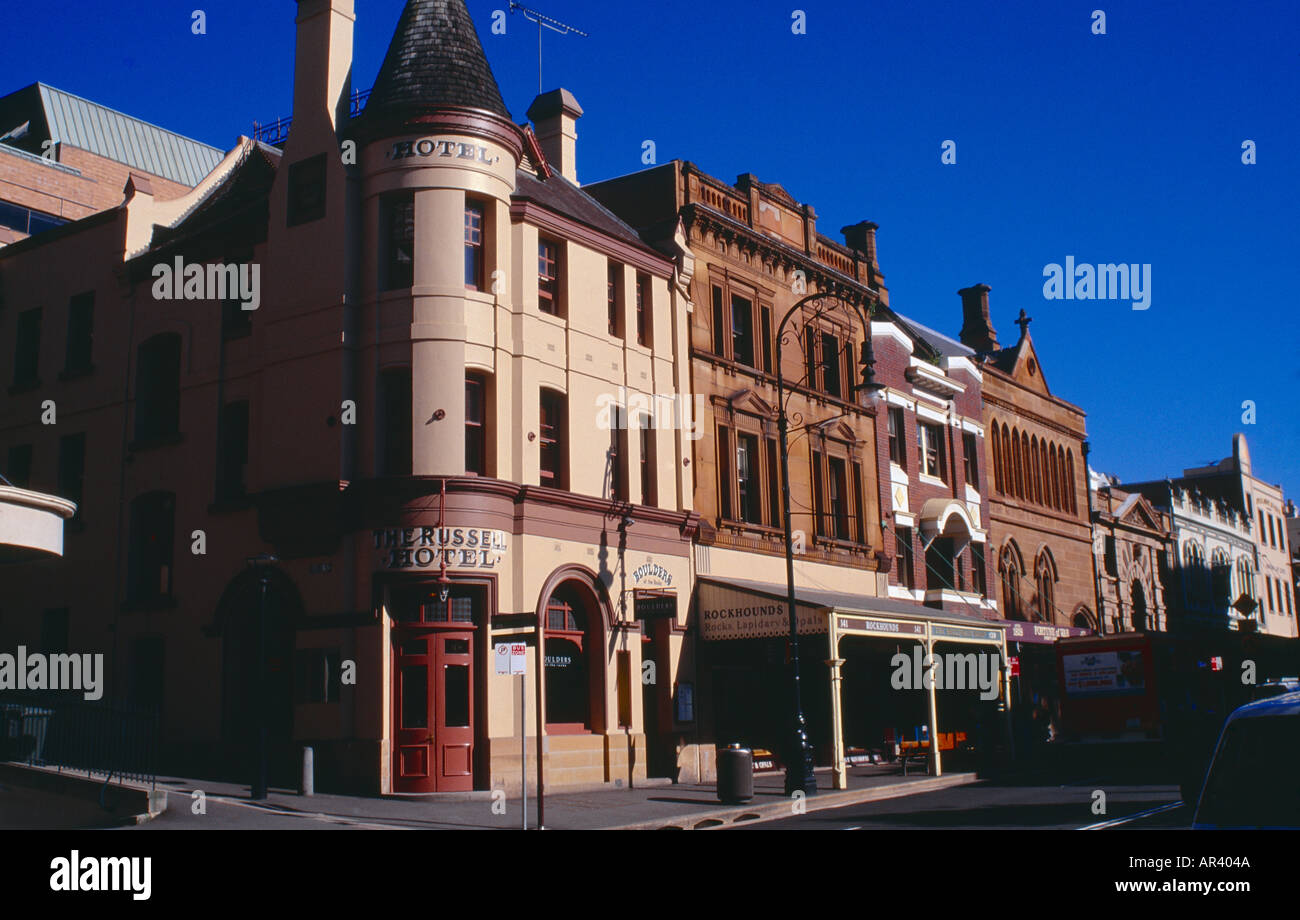 Sydney NSW Australia The Rocks Russell Hotel George Street Stock Photo ...