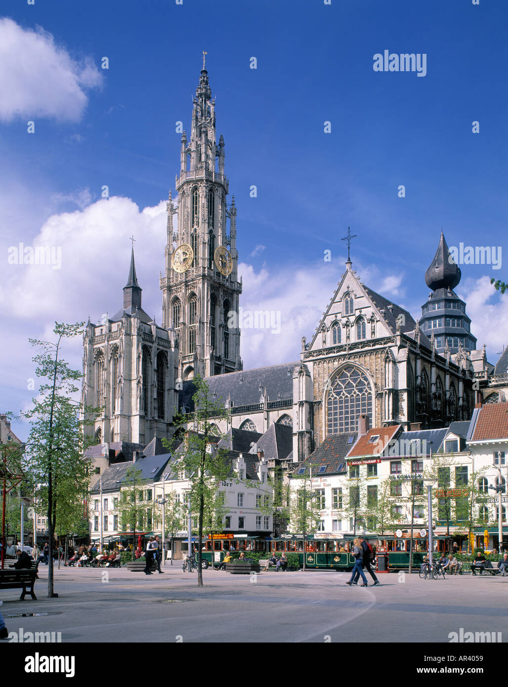 Groenplaats Antwerp Belgium Stock Photo - Alamy