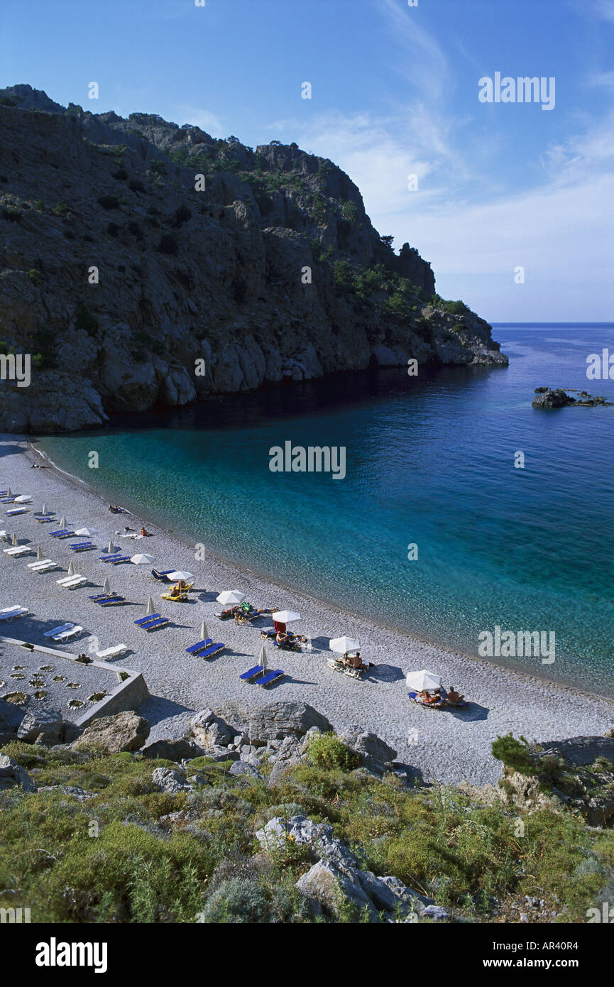 Beach, Bay of Achata, Scarpanto, Dodecanese, Greece Stock Photo - Alamy