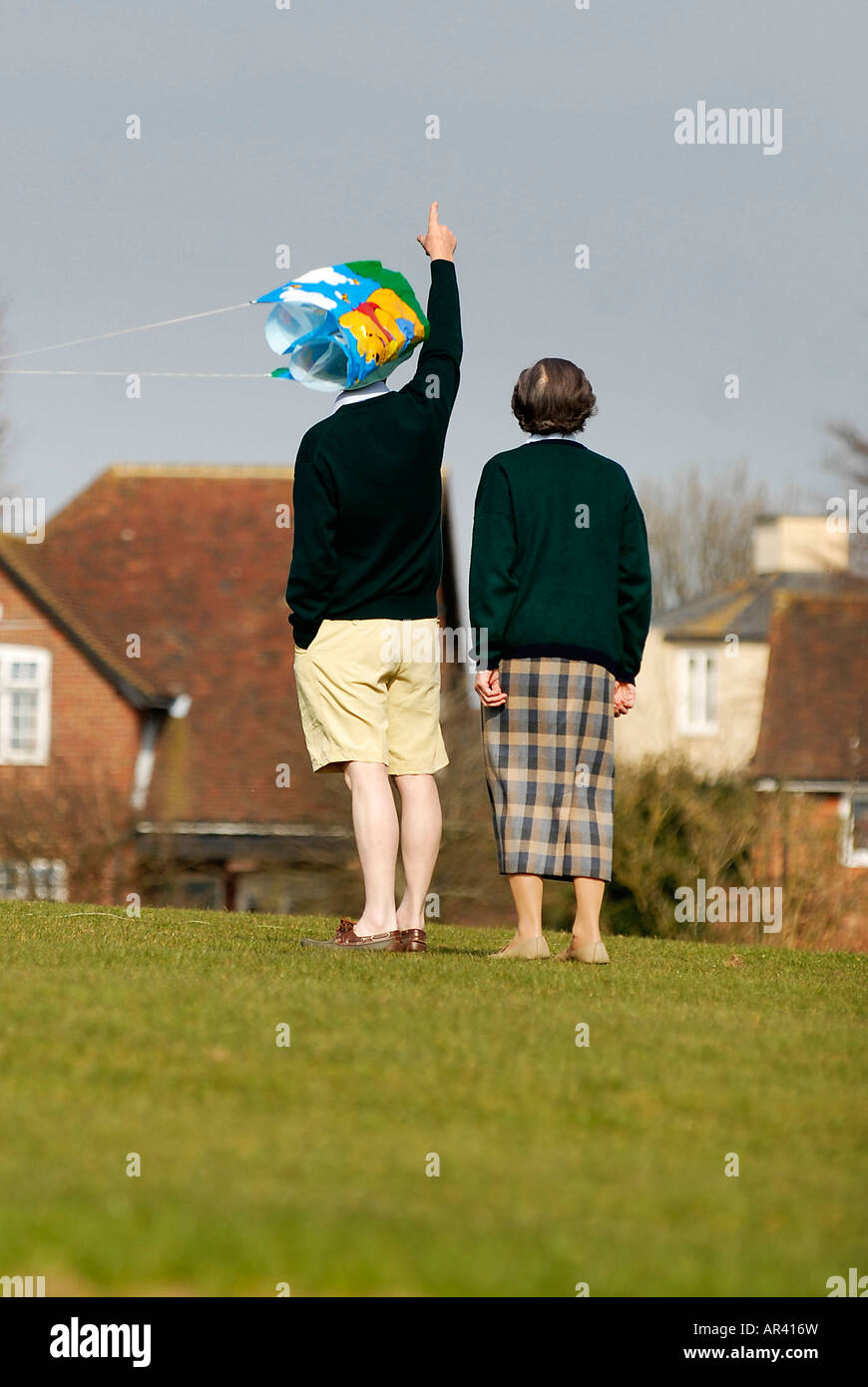 people watching kites Stock Photo - Alamy