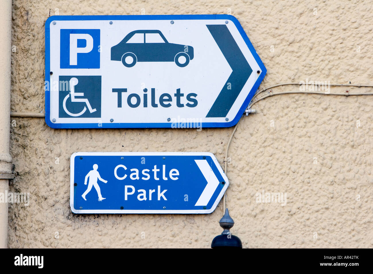 A sign on a stone wall in Penrith UK 12 10 2007 Stock Photo - Alamy
