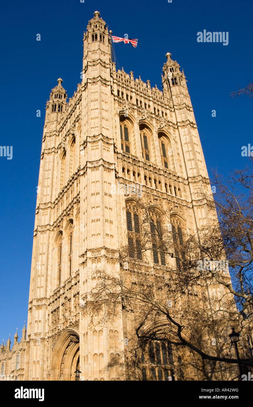 Parliament victoria tower hi-res stock photography and images - Alamy