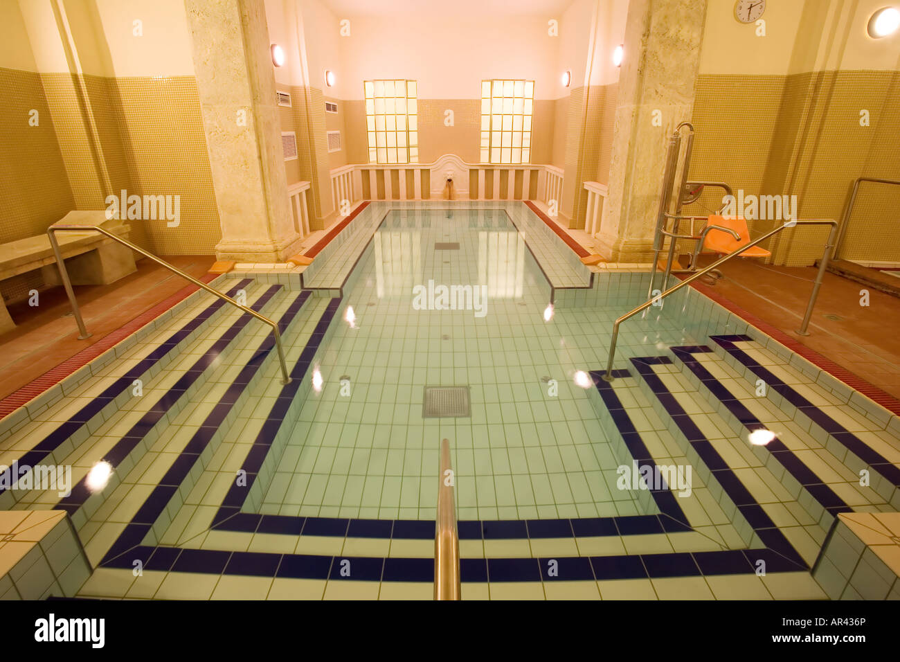 swimming pool in the public baths Stock Photo - Alamy