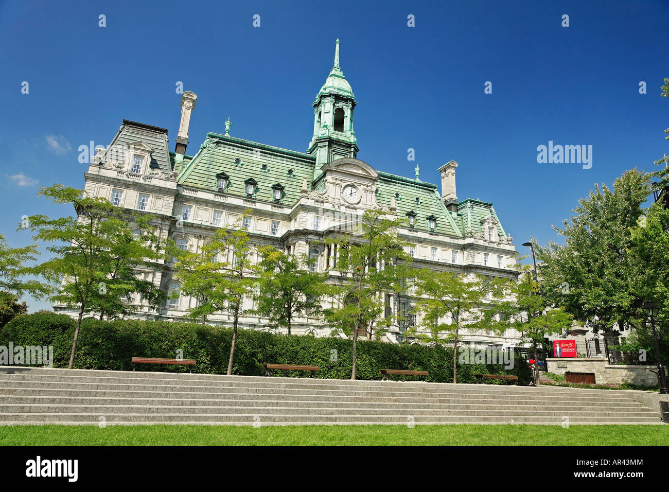 Montreal City Hall Hotel de Ville located in Old Montreal Montreal City ...