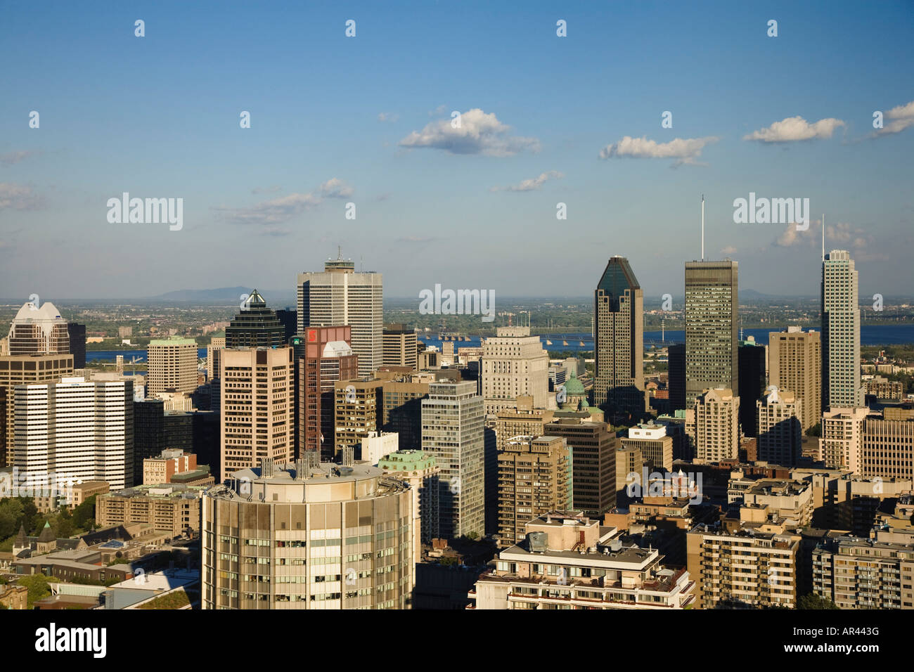 View of Montreal s skyline as seen from one of Parc du Mont Royal s ...
