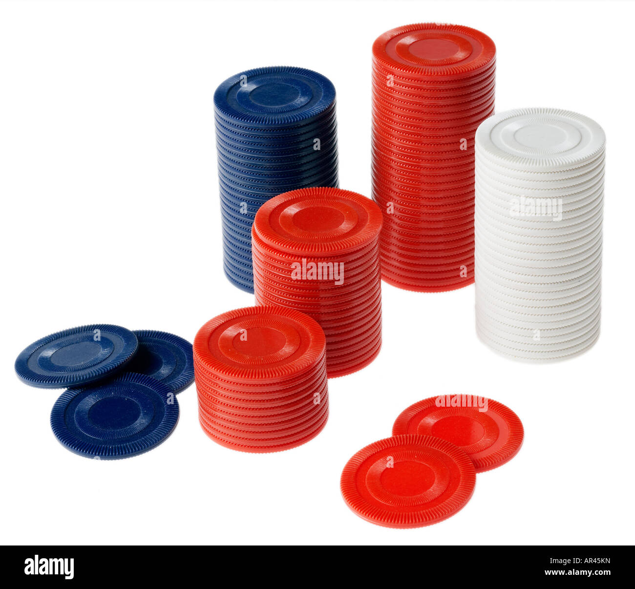 Still life of stack of poker chips Stock Photo - Alamy