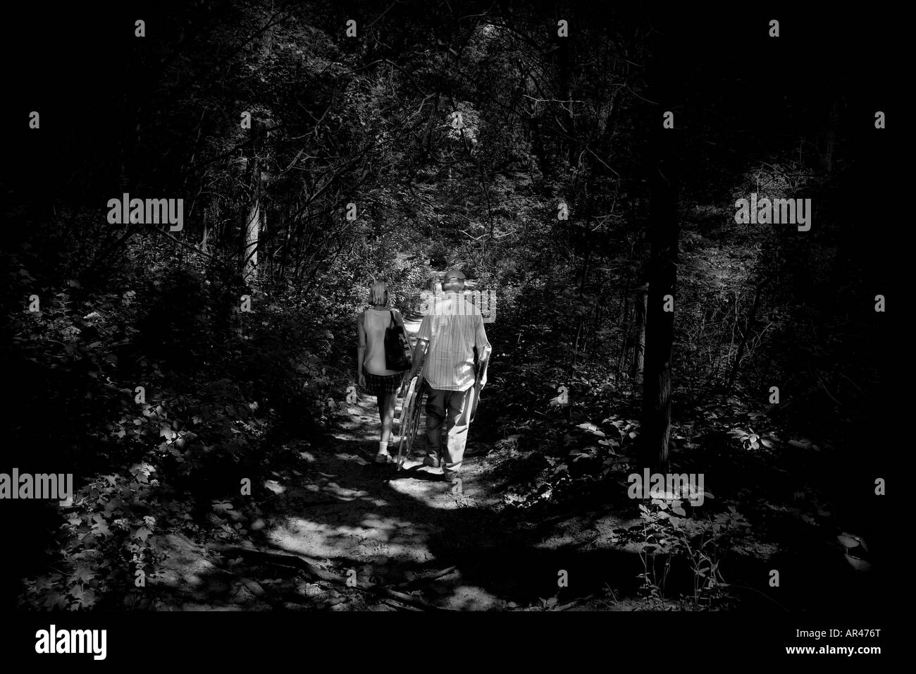 Human aging man woman Black and White Stock Photos & Images - Alamy