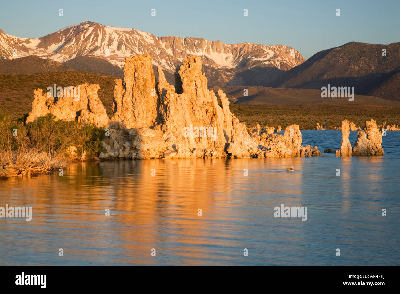 CA, Mono Lake Tufa State Reserve, South Tufa Area, Tufas and Mono Lake ...