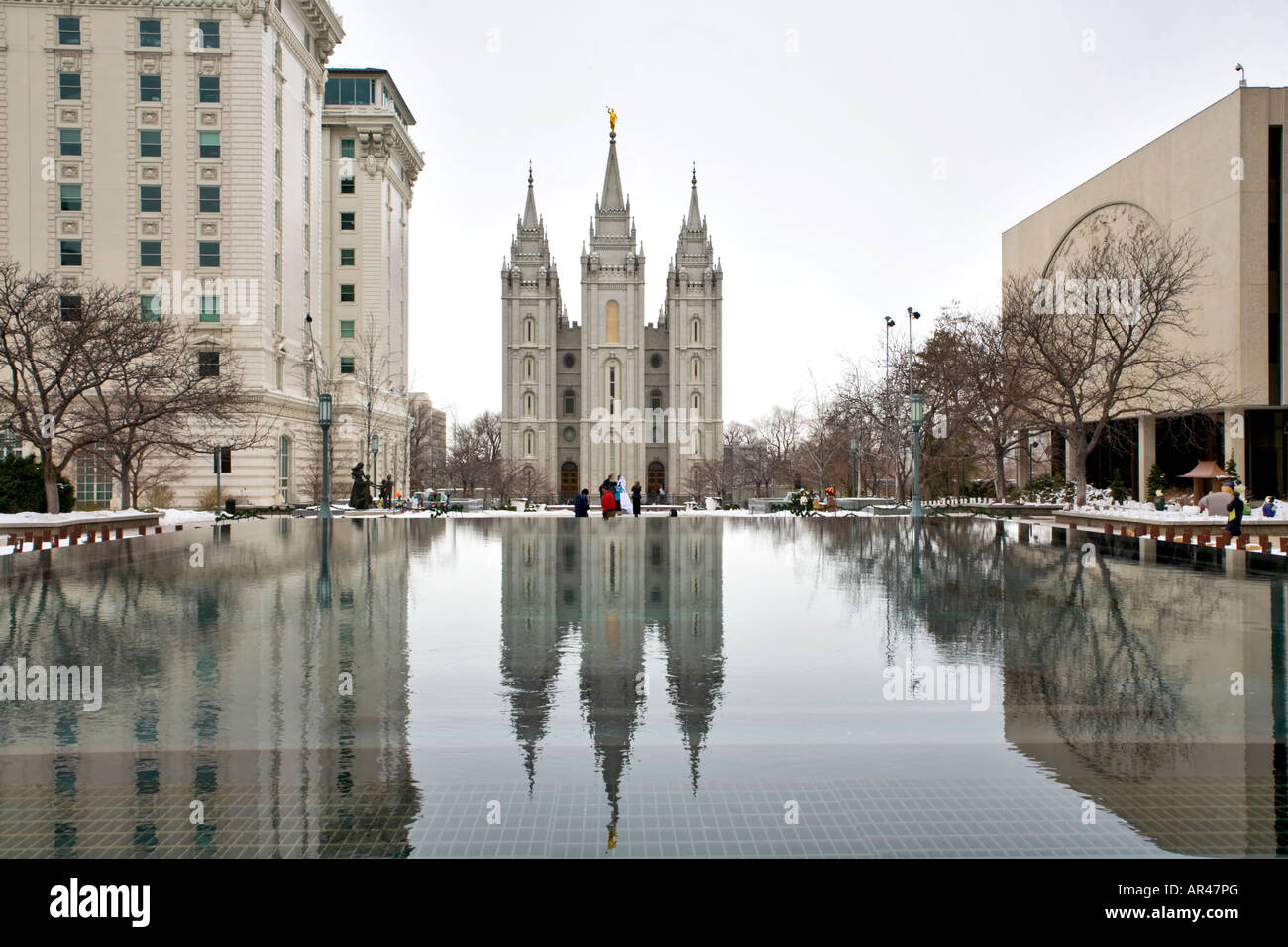 LDS Temple HQ and Hotel. Church of Jesus Christ of Latter-Day Saints in ...