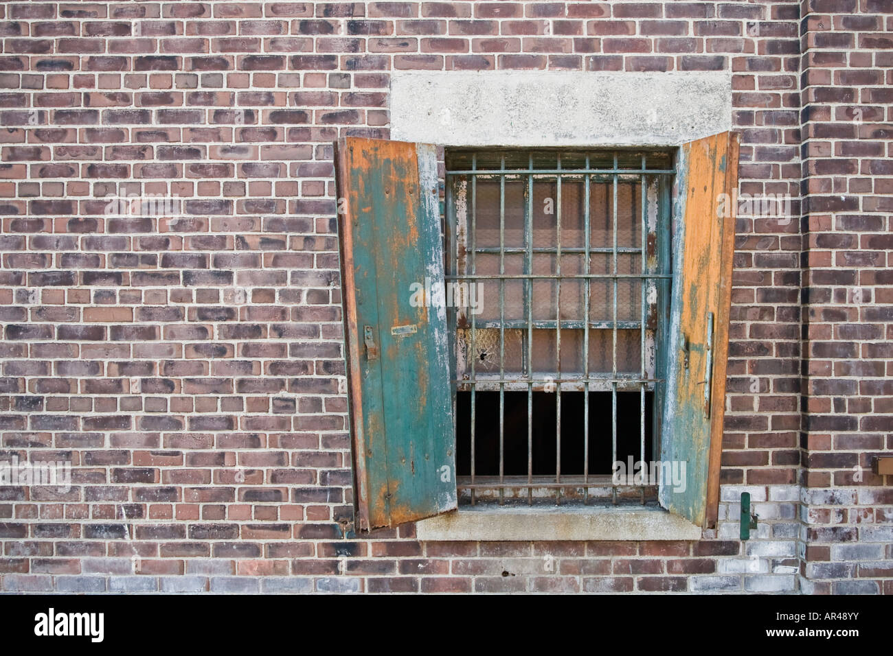 Open window on a brick wall Stock Photo - Alamy
