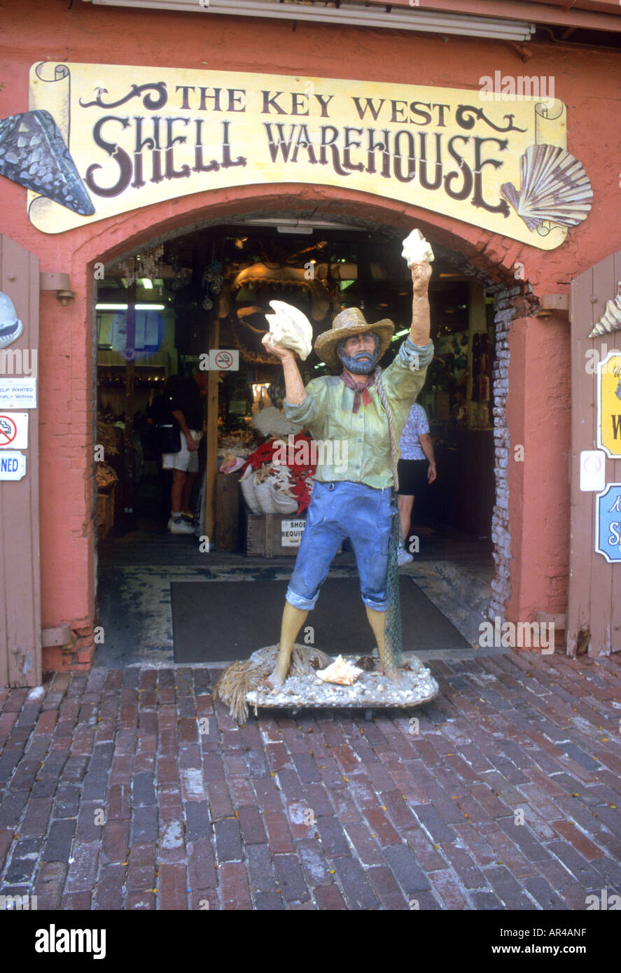Shell Warehouse in Key West Florida Stock Photo - Alamy