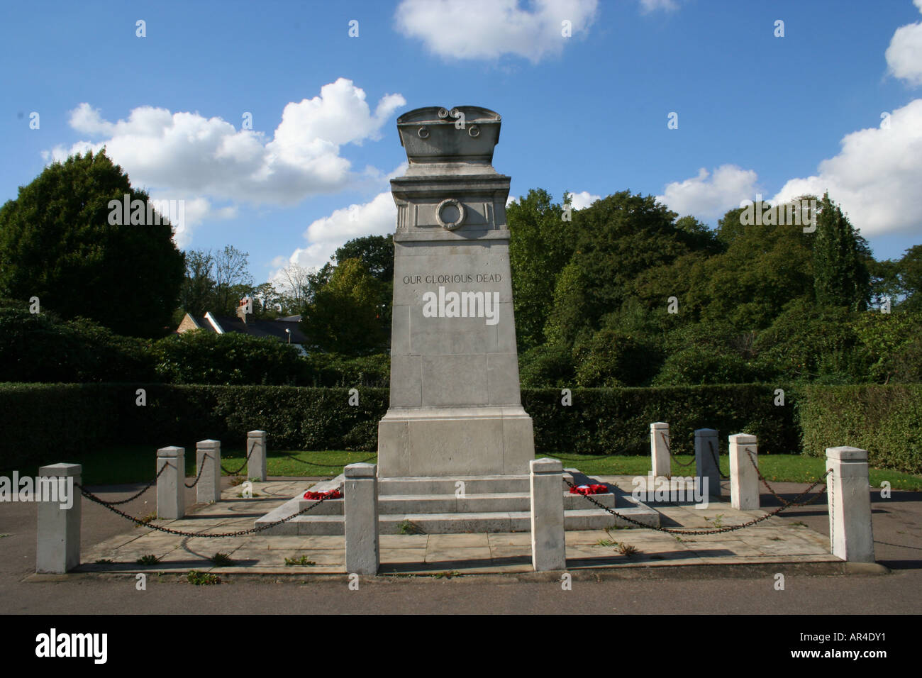 War Memorial Enfield Middlesex Stock Photo - Alamy