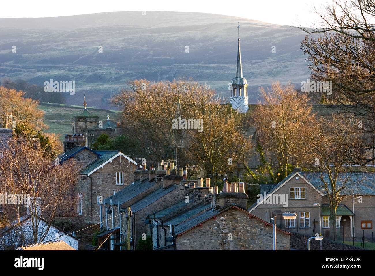 The village of Sedbergh in Cumbria UK December 10 2007 Stock Photo - Alamy