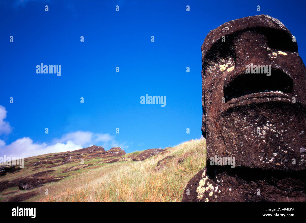 Easter island head Stock Photo - Alamy