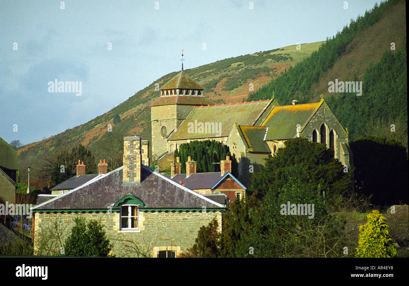 Church Slates Windows Chimneys Weather vein Panpunton Hill Knighton ...