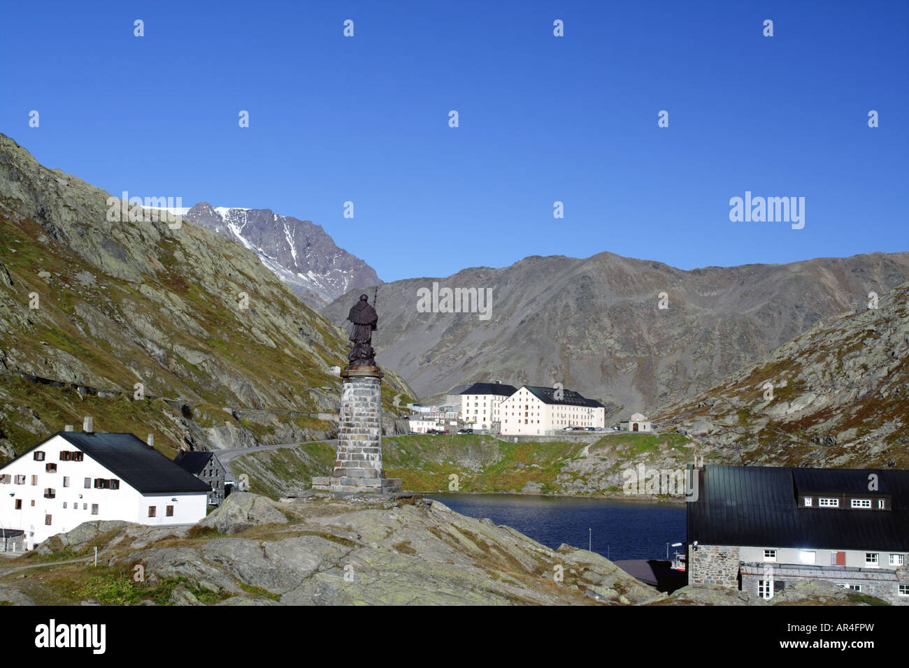 The Great St Bernard pass Stock Photo - Alamy
