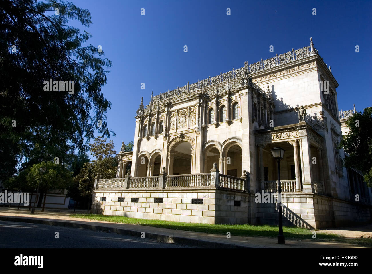 Royal Pavilion, Plaza de America, Maria Luisa Park, Seville, Spain ...