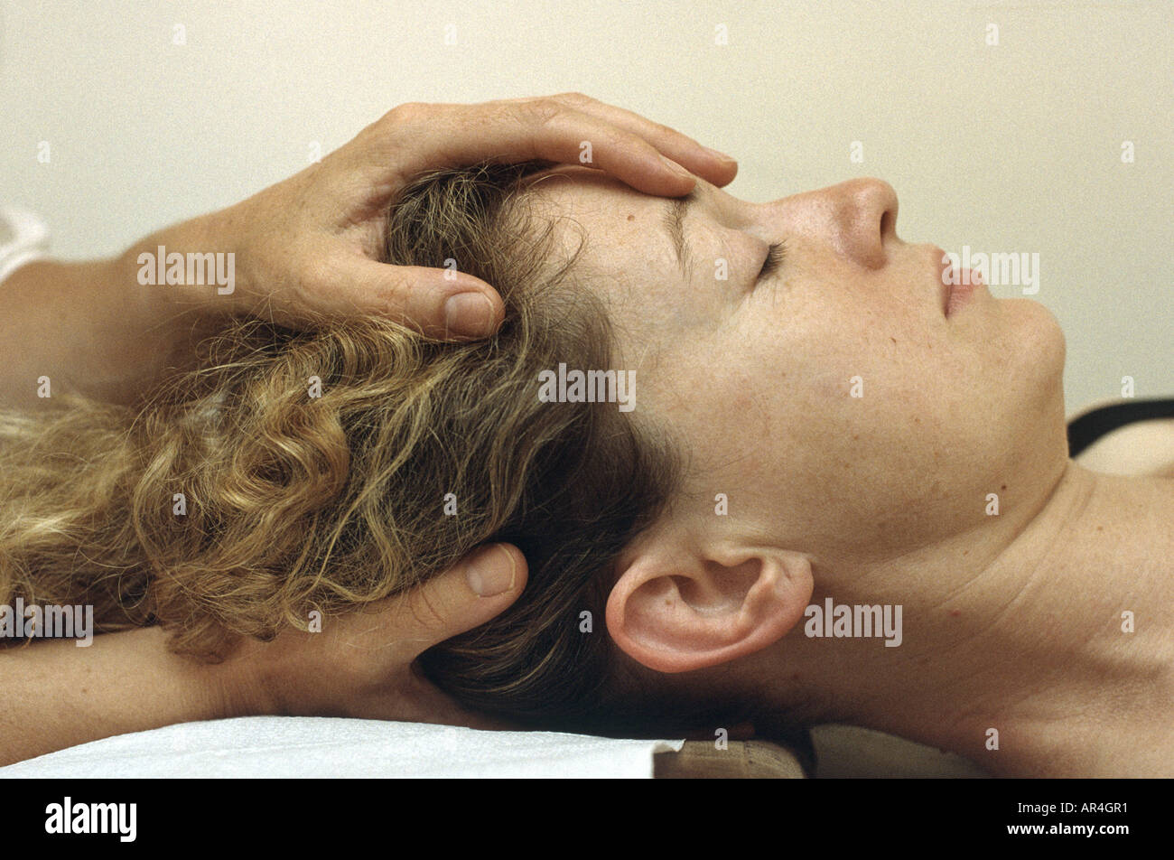 Cranial osteopathy hi-res stock photography and images - Alamy