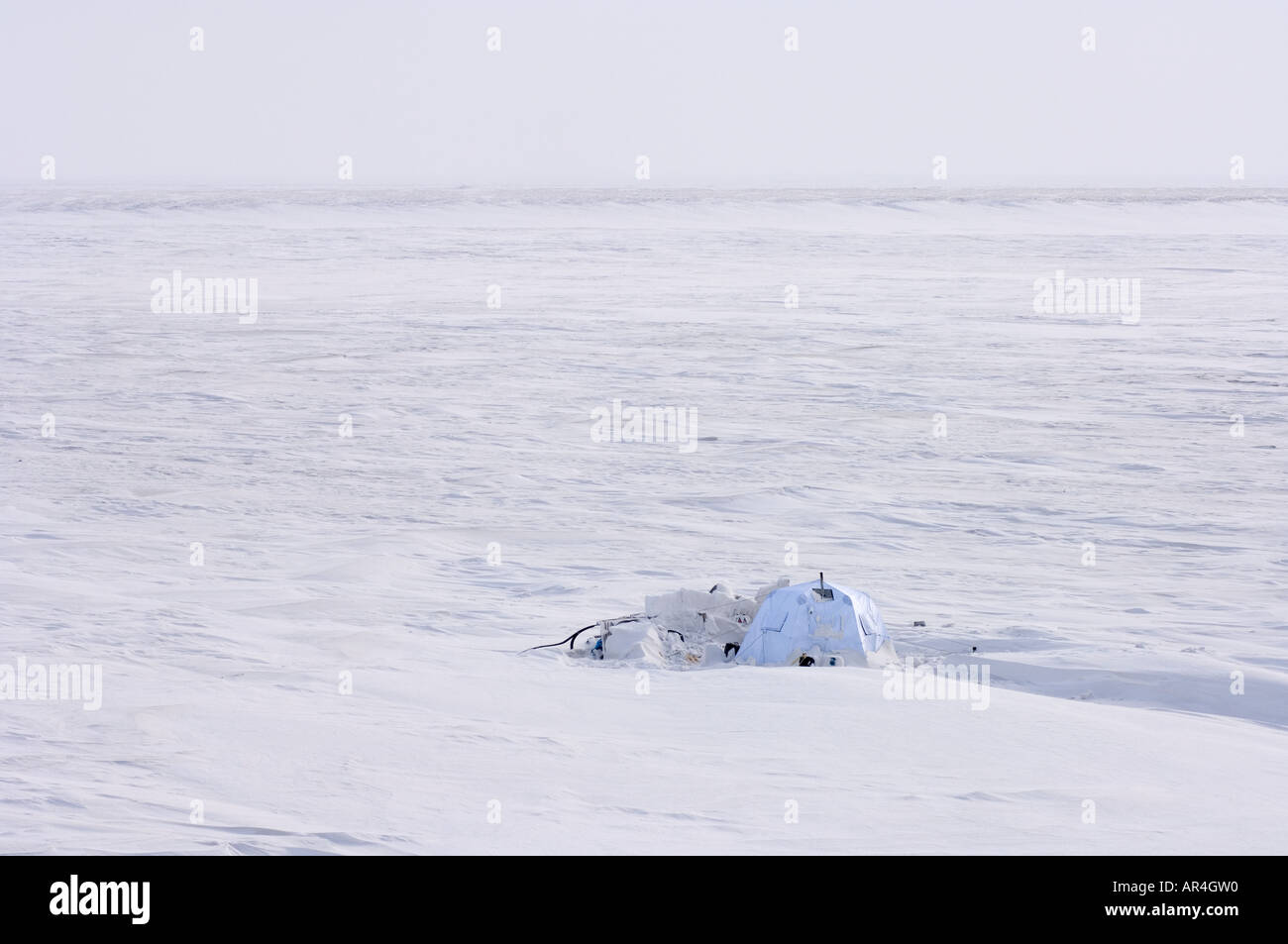 expedition camp on ice Arctic National Wildlife Refuge Alaska Stock ...