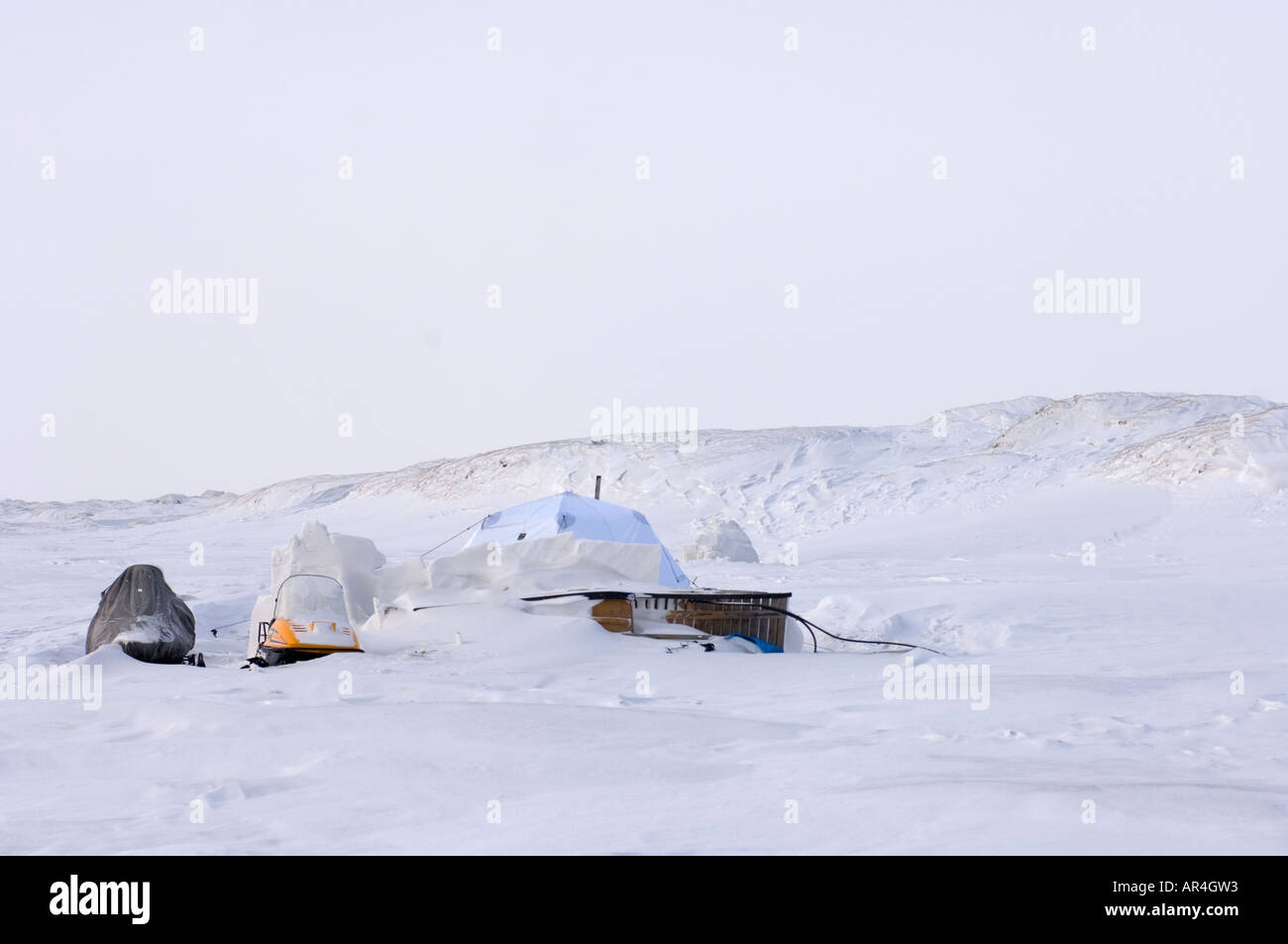 expedition camp on ice along the Arctic coast 20 40 below F Arctic ...