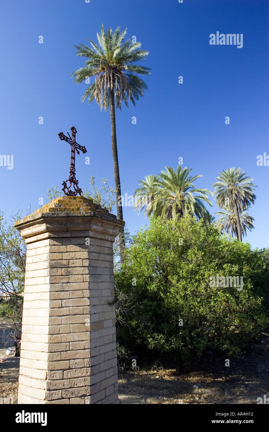 Cross in countryside, Loreto monastery, Seville, Spain Stock Photo - Alamy