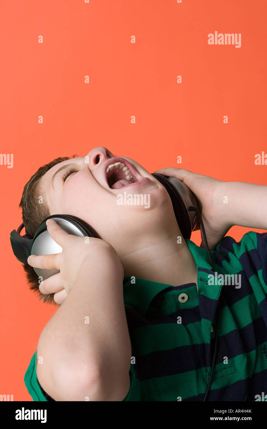 Young Boy Singing Back High Resolution Stock Photography and Images - Alamy