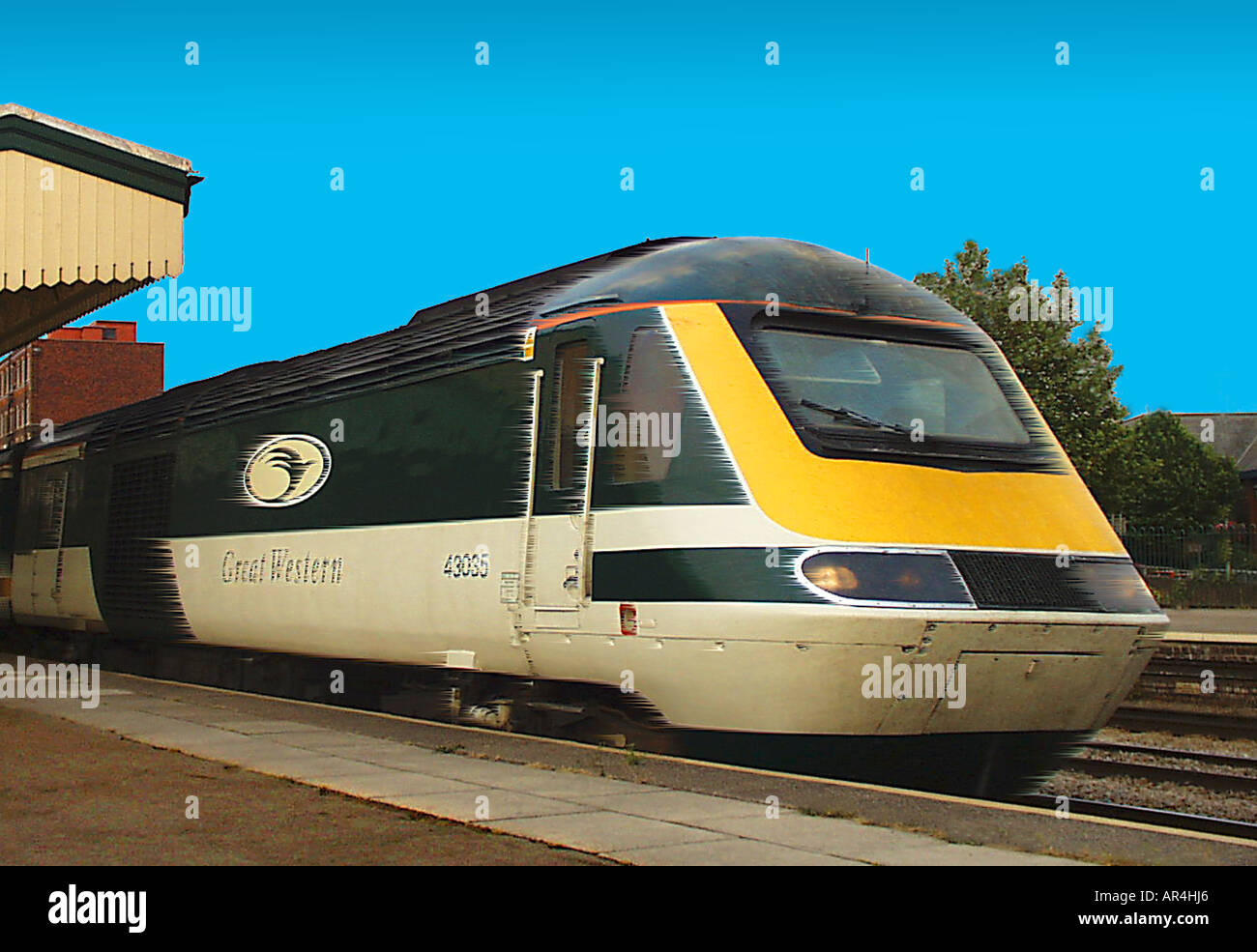 Great Western Inter City Train Newport Station South East Wales Stock ...