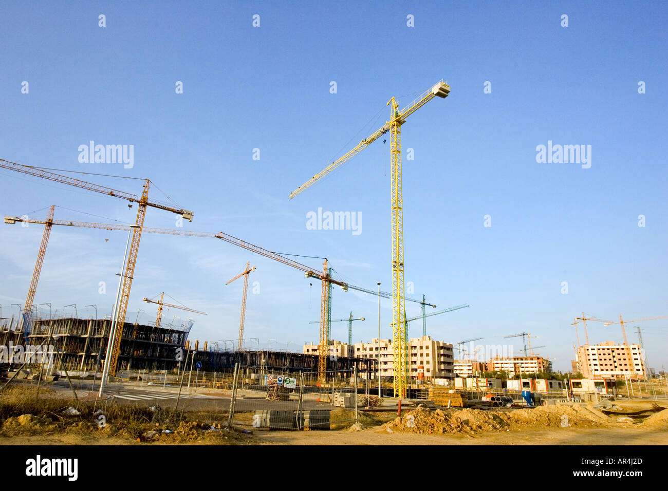 Massive building, Seville, Spain Stock Photo - Alamy