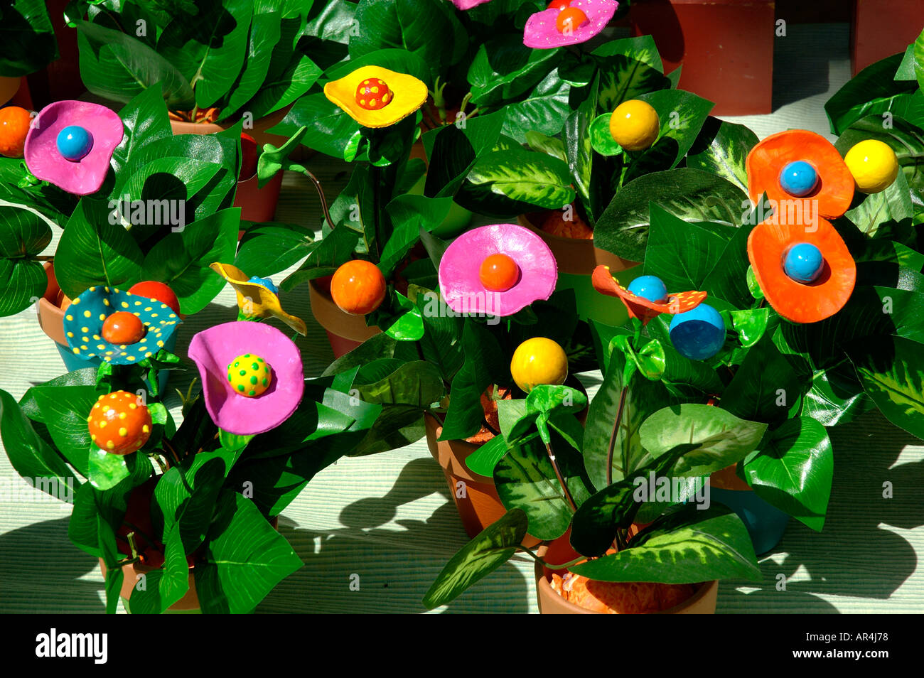 Artificial plastic flower Stock Photo - Alamy