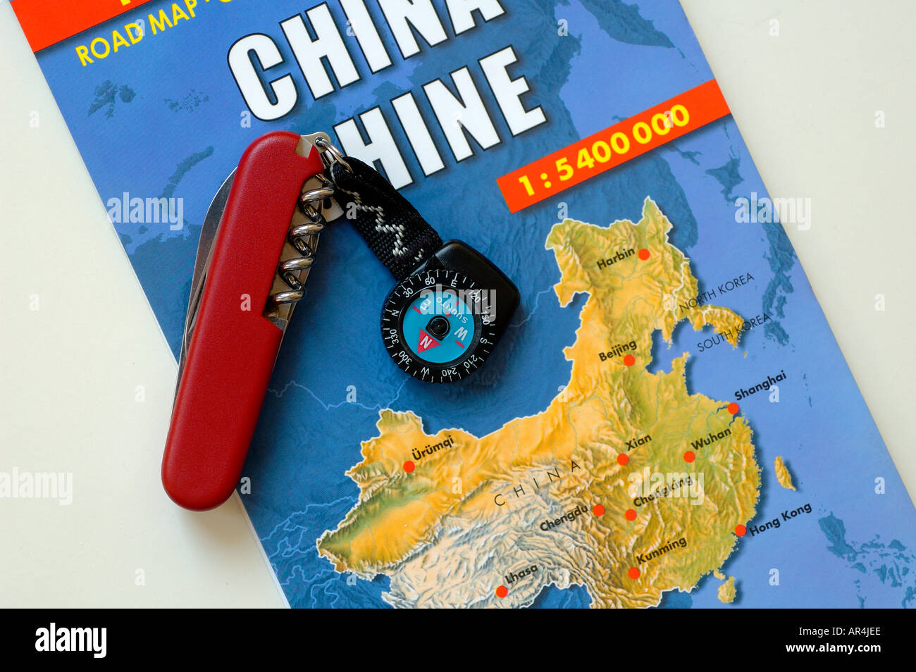 China map compass hi-res stock photography and images - Alamy