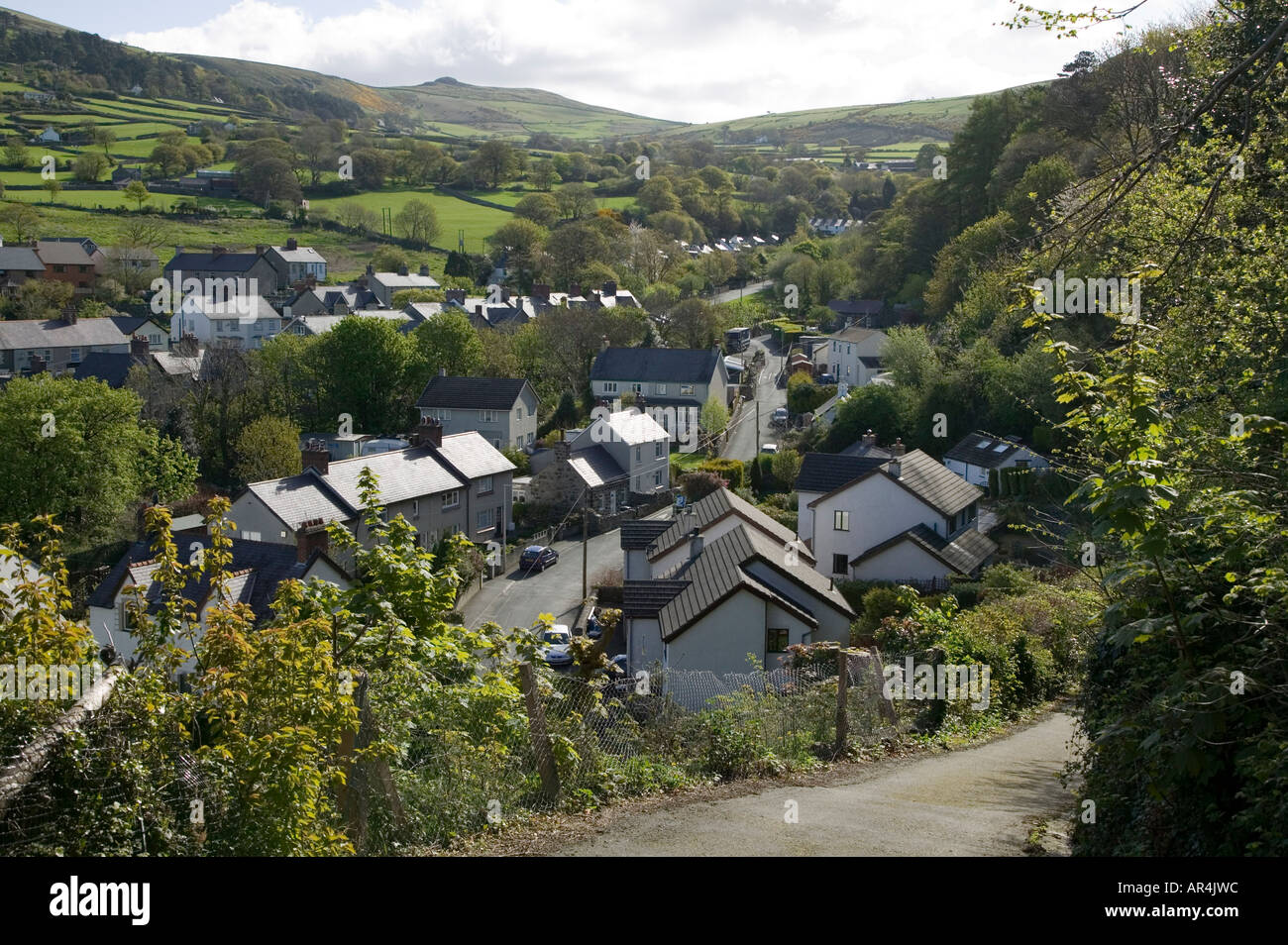 General View Llanfairfechan North West Wales Stock Photo - Alamy