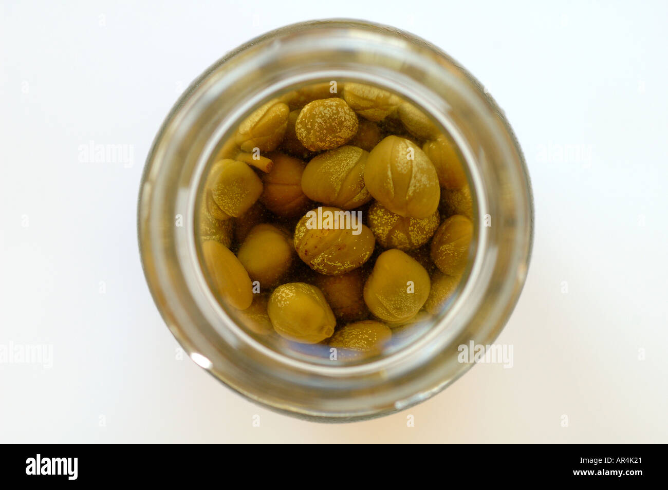 Pickled Capers in brine Stock Photo - Alamy